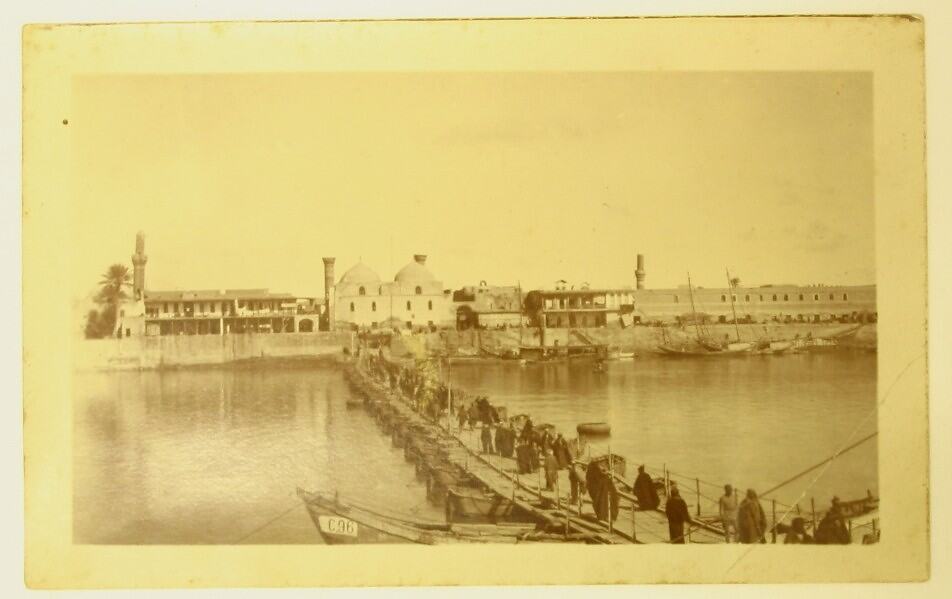 Postcard - Bridge Over the River, Baghdad, World War I, 1916-1919