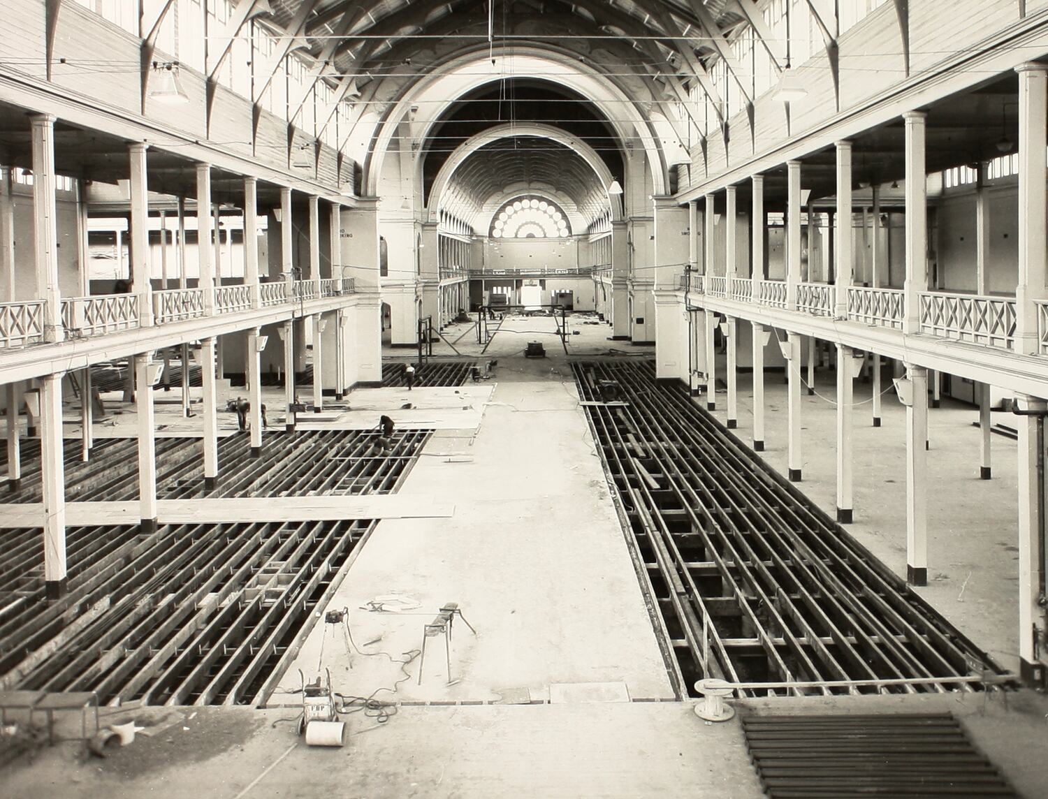 Photograph - Programme '84, Timber Floor Replacement in the Great Hall ...