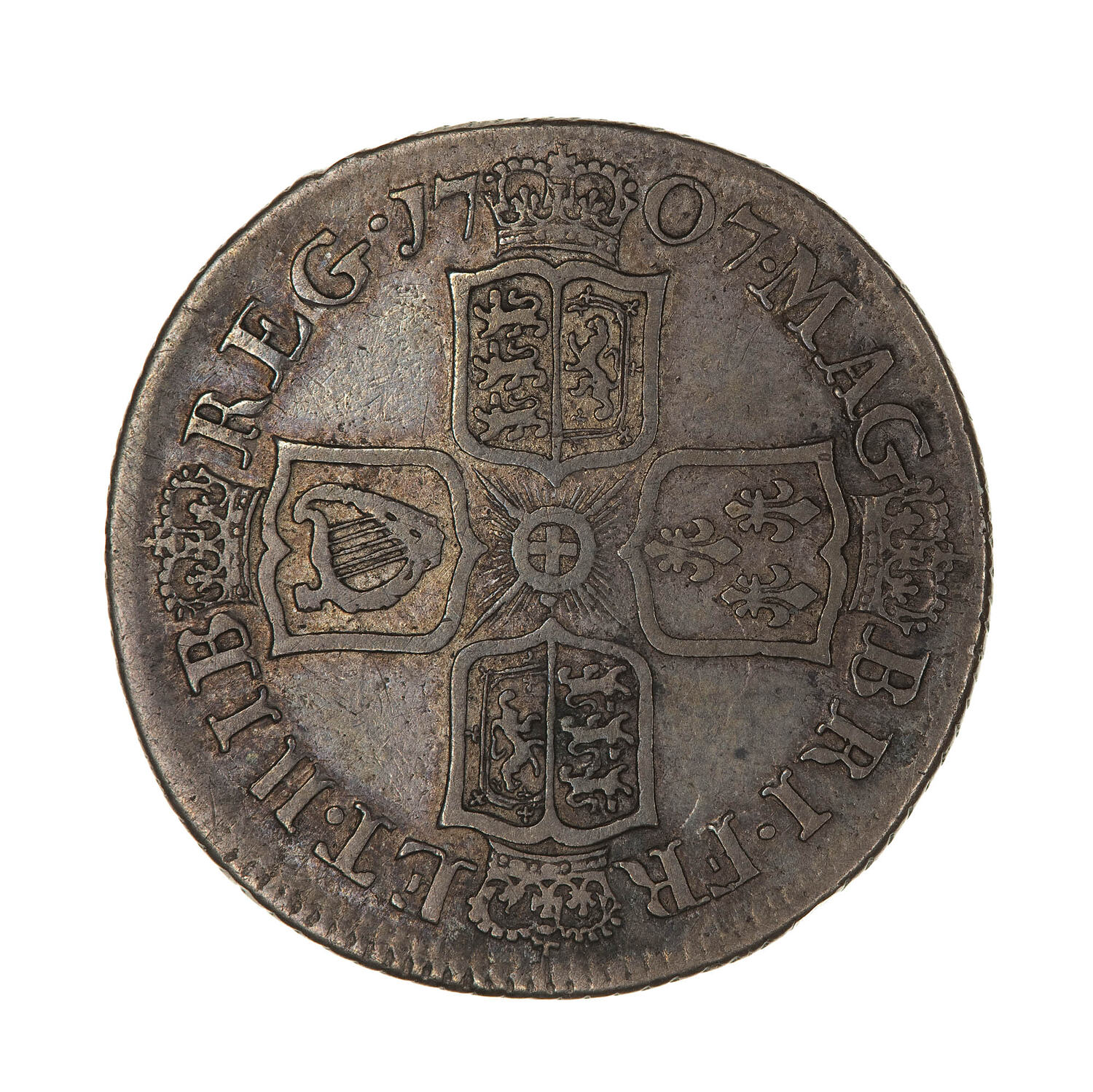 Coin - 1 Shilling, Queen Anne, England, Great Britain, 1707