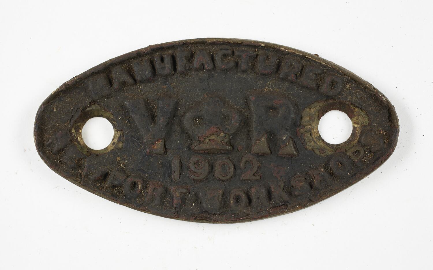 Rollingstock Builder's Plate - Victorian Railways, Newport Workshops, 1902