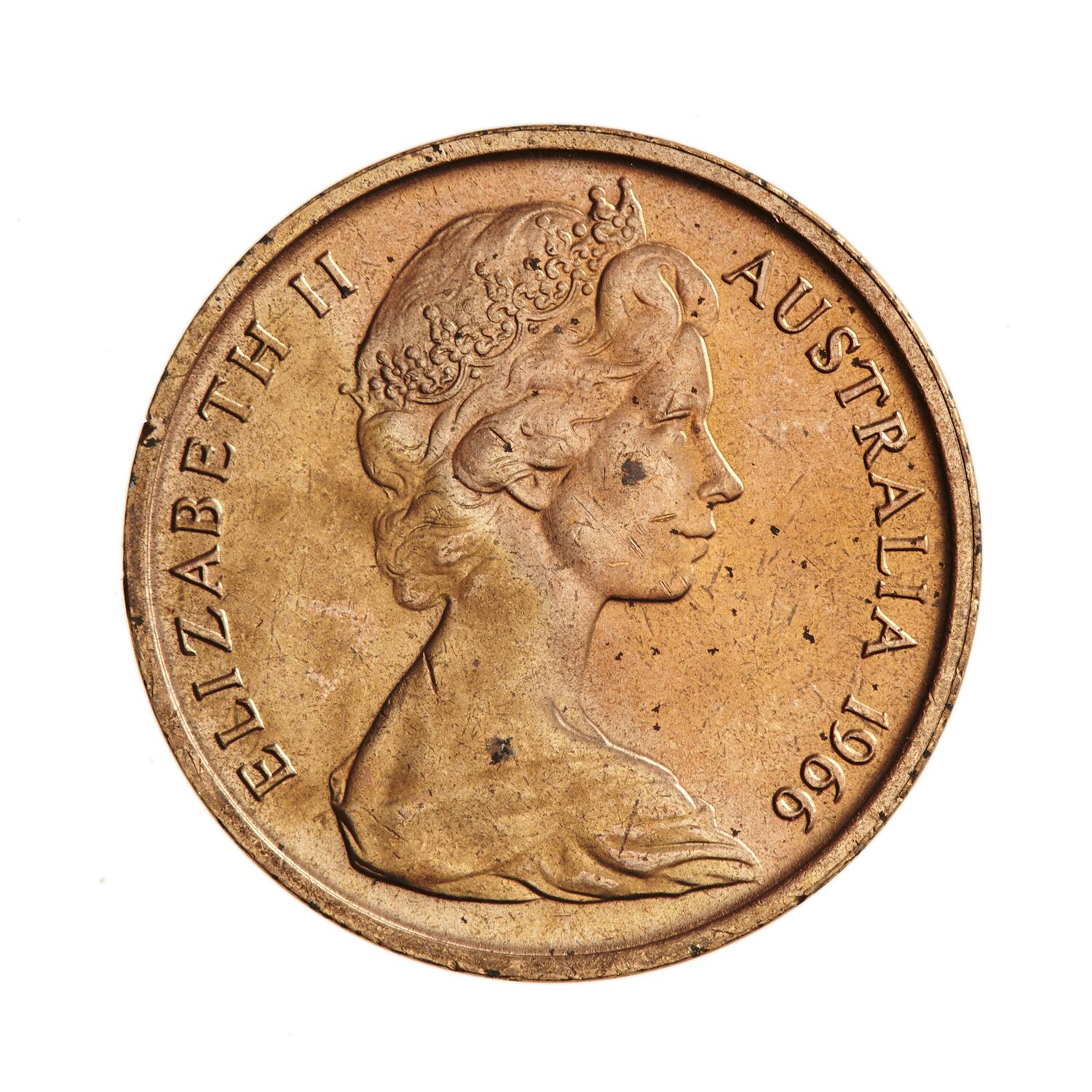 Coin - 1 Cent, Australia, 1966