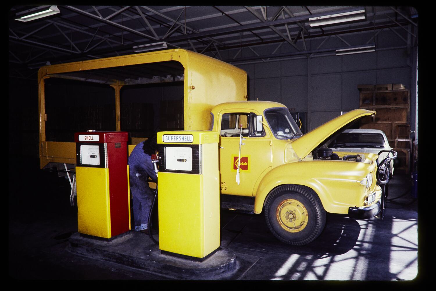 Slide - Kodak Australasia Pty Ltd, Refueling a Kodak Truck, Building 14 ...