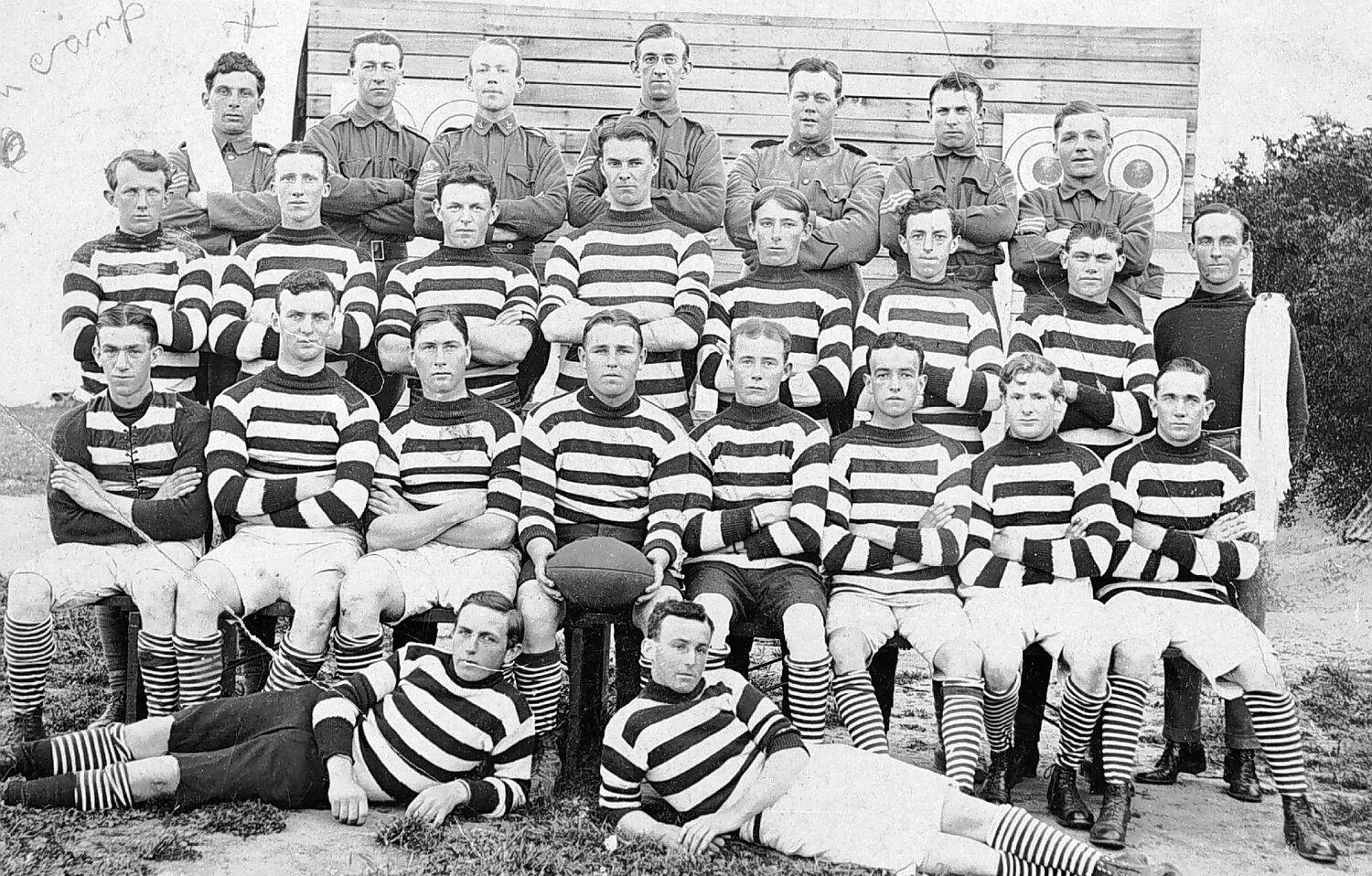 Negative - Football Team, Geelong, Victoria, pre 1920