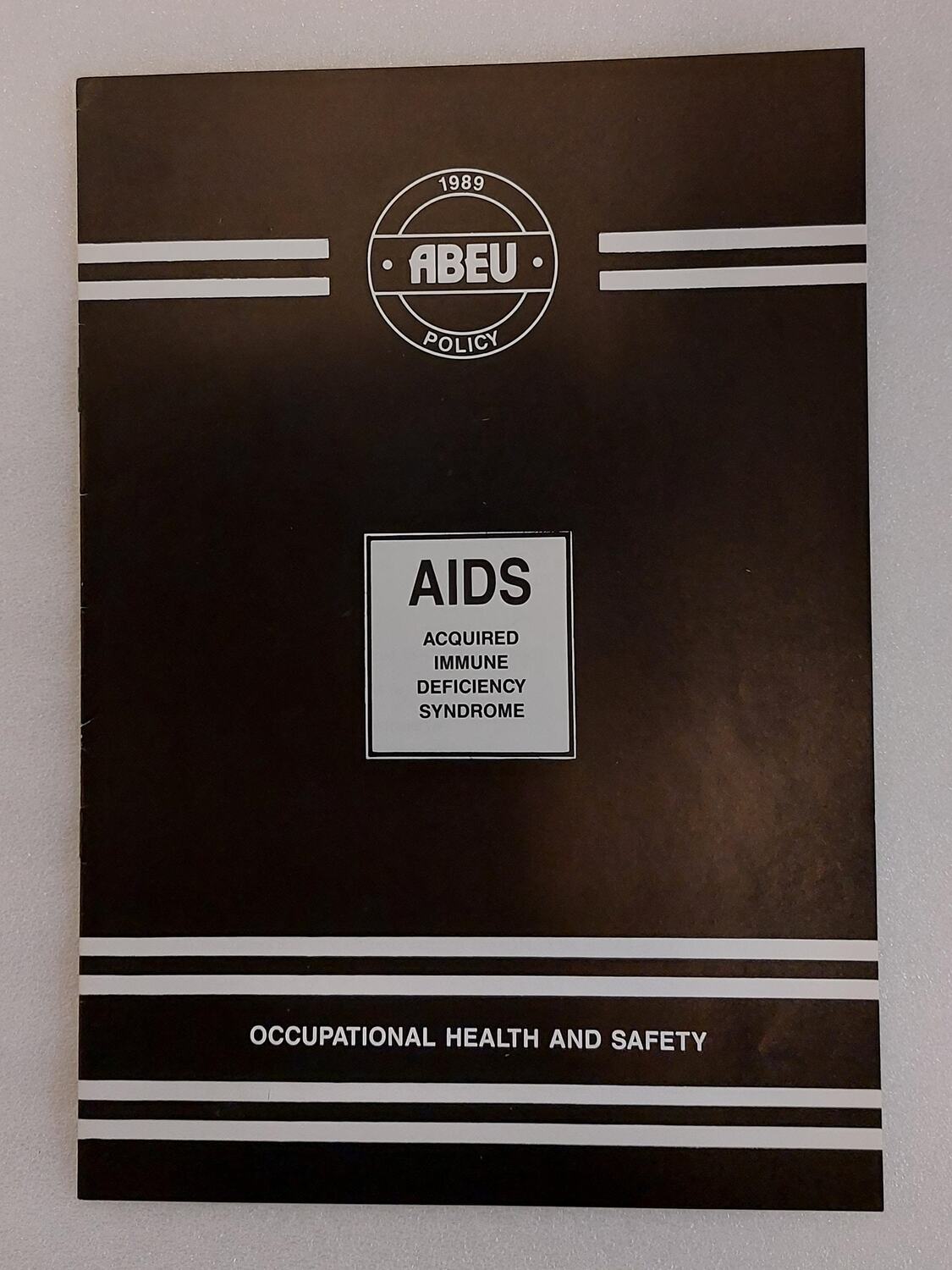Booklet - Australian Bank Employees Union (ABEU) AIDS Policy, 1989