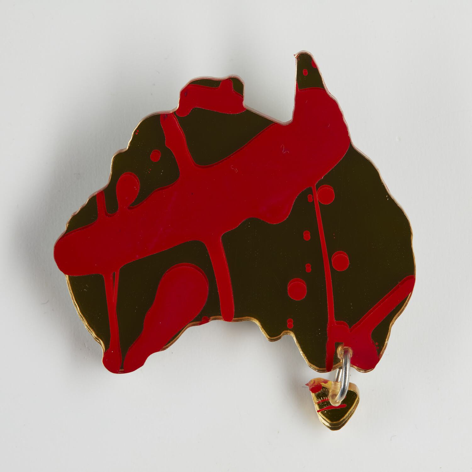 Brooch - Blue Poles Australia, Peter Tully, Sydney, NSW, 1982