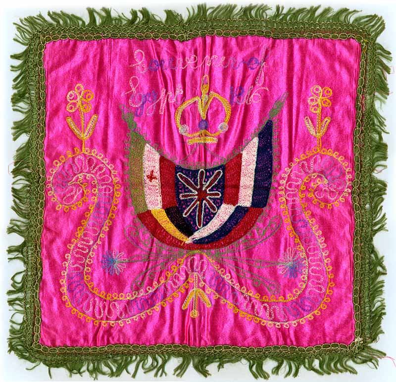 Embroidery - Egypt, Silk, Sapper Alfred Galbraith, 1916