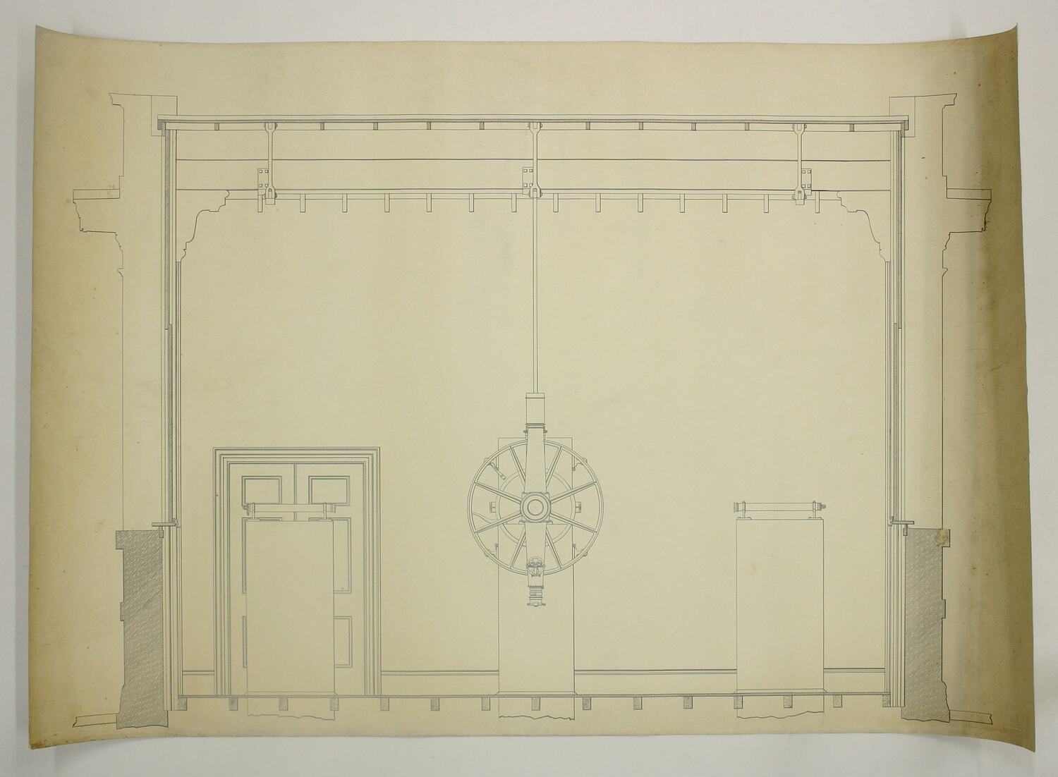 Plan - Transit Room, Melbourne Observatory, 1861