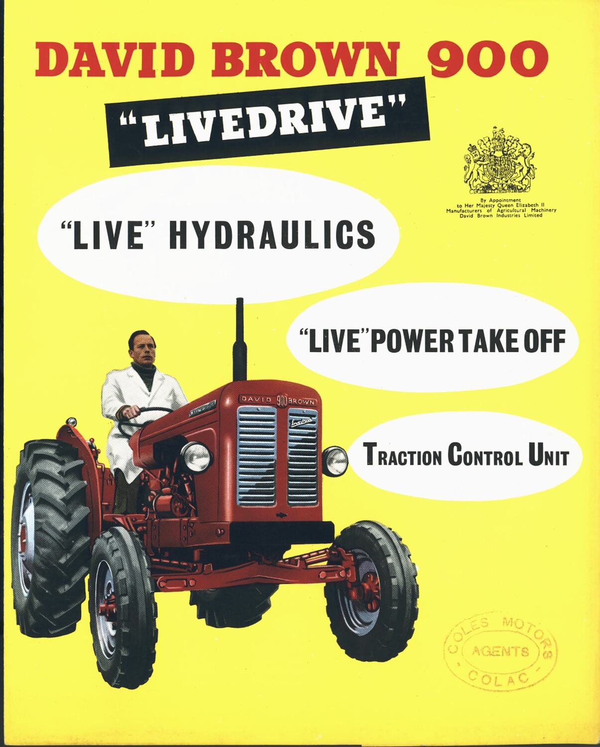 Descriptive Leaflet - David Brown 900 Tractor, 'Livedrive' 1958