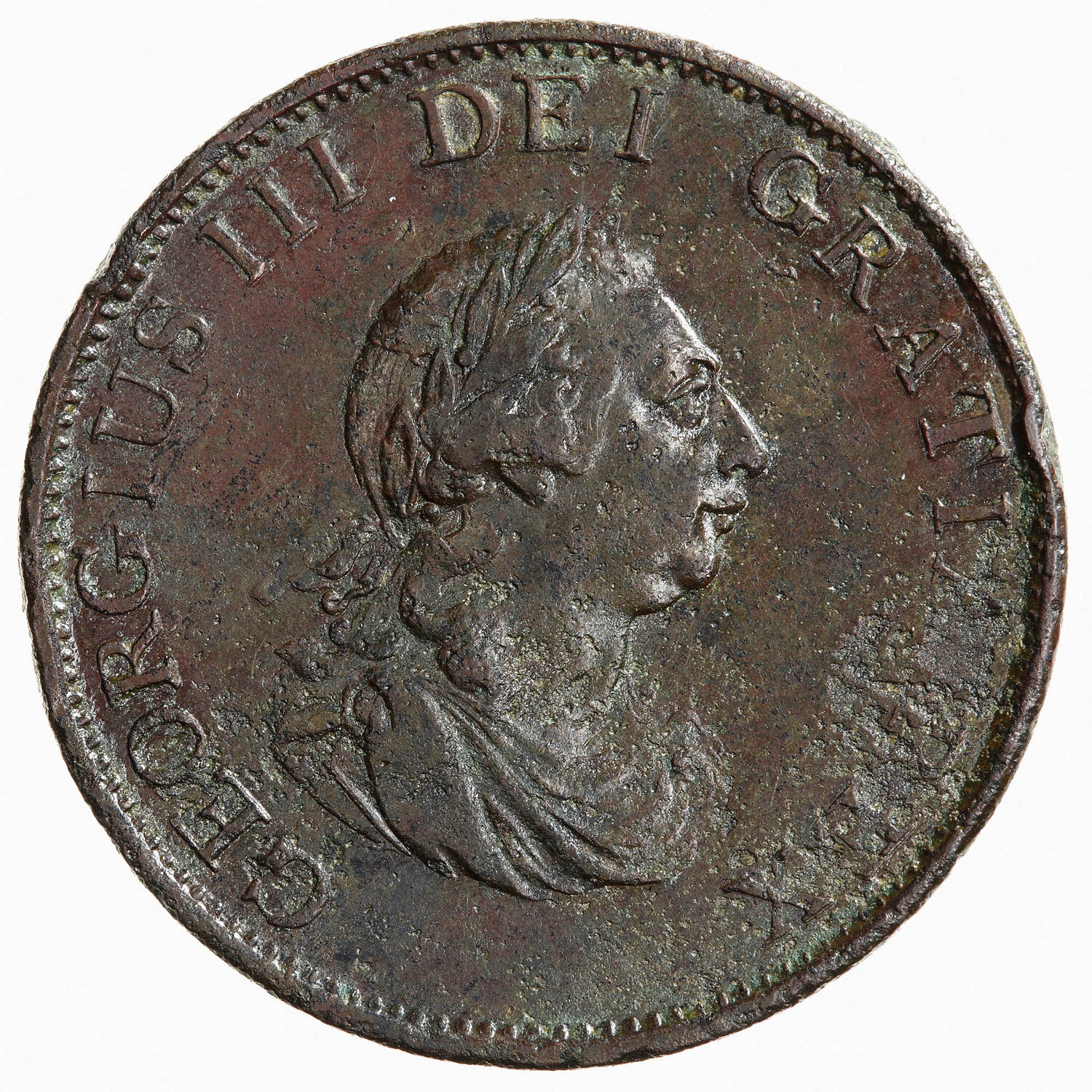 Coin - Halfpenny, George III, Great Britain, 1799