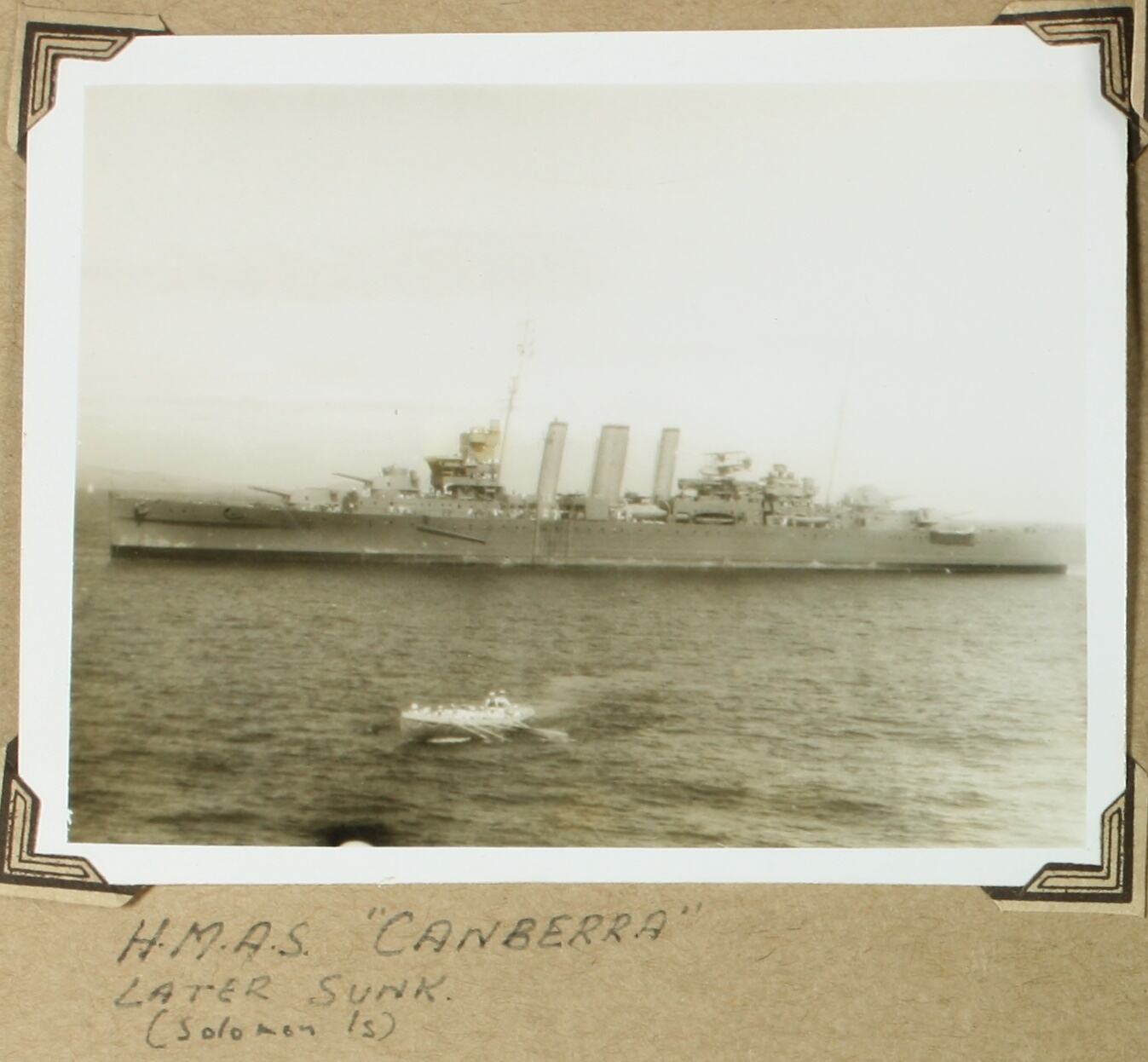 Photograph - HMAS Canberra, Solomon Islands, World War II, 1941-1942