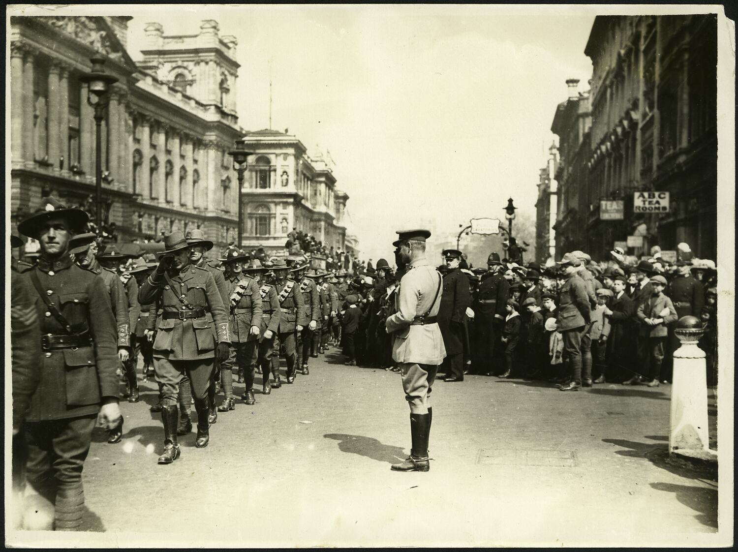 Photograph - New Zealand Servicemen Anzac Day In London, England, 25 ...