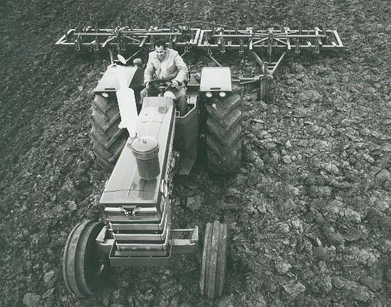 Photograph - Massey Ferguson, MF1100 Tractor & Cultivator, circa 1968