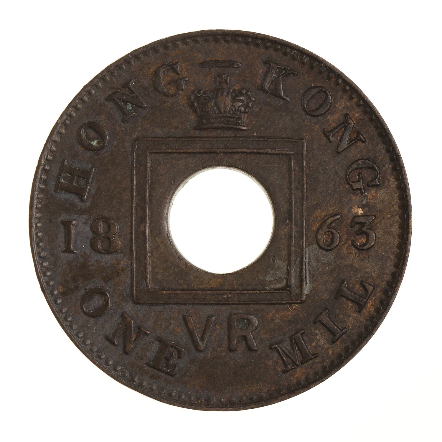 Coin - 1 Mil, Hong Kong, 1863