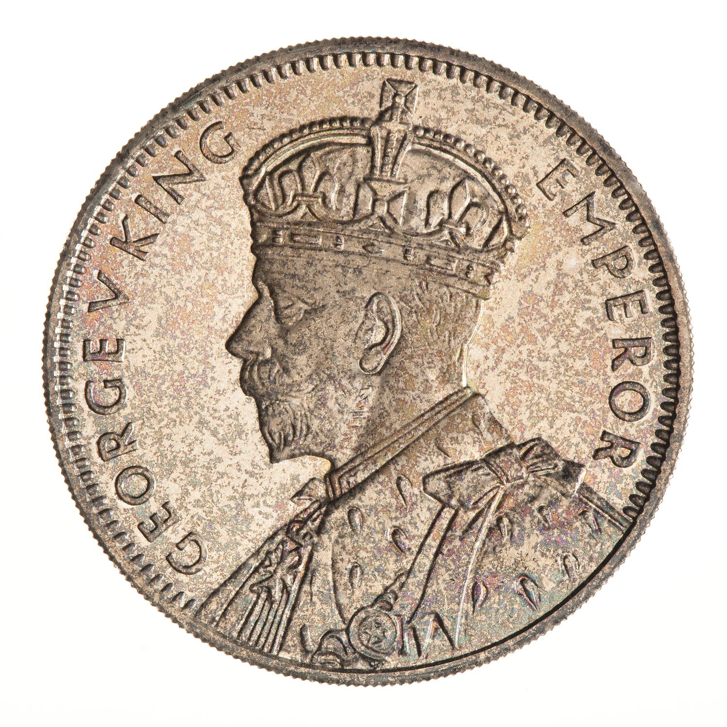 Proof Coin 1 2 Rupee Mauritius 1934 Proof Coin 1 2 Rupee Mauritius 1934