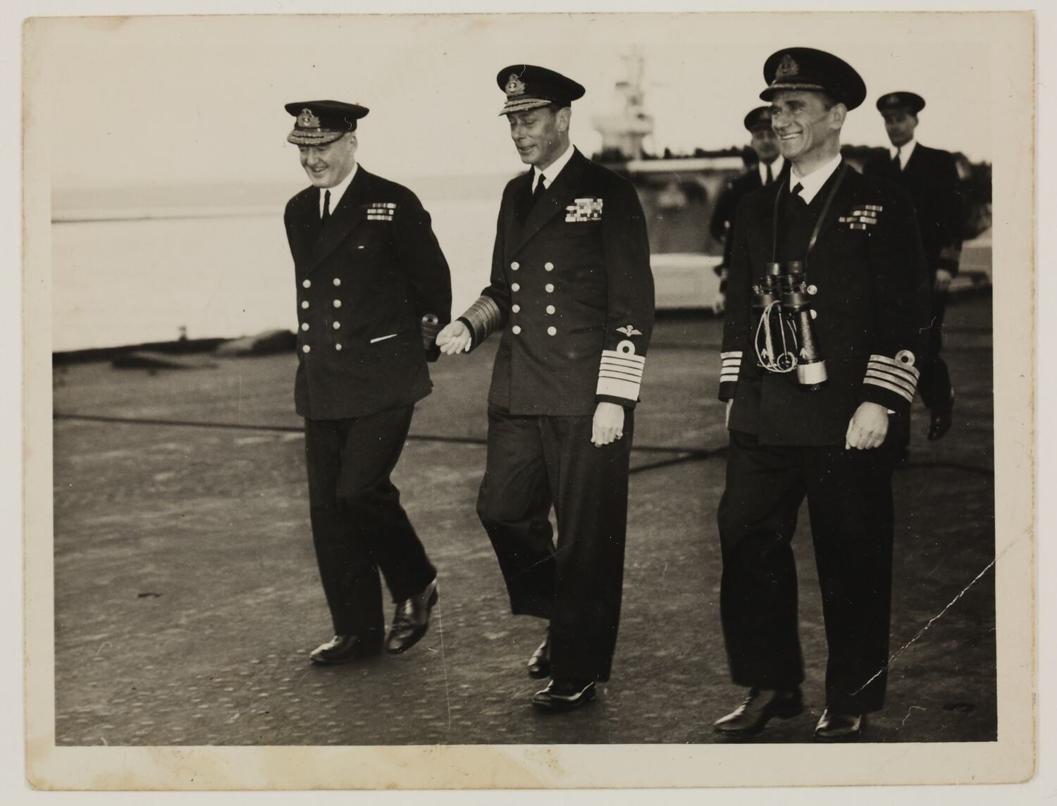 Photograph - King George VI, Able Seaman David Ralph Goodwin, circa 1950