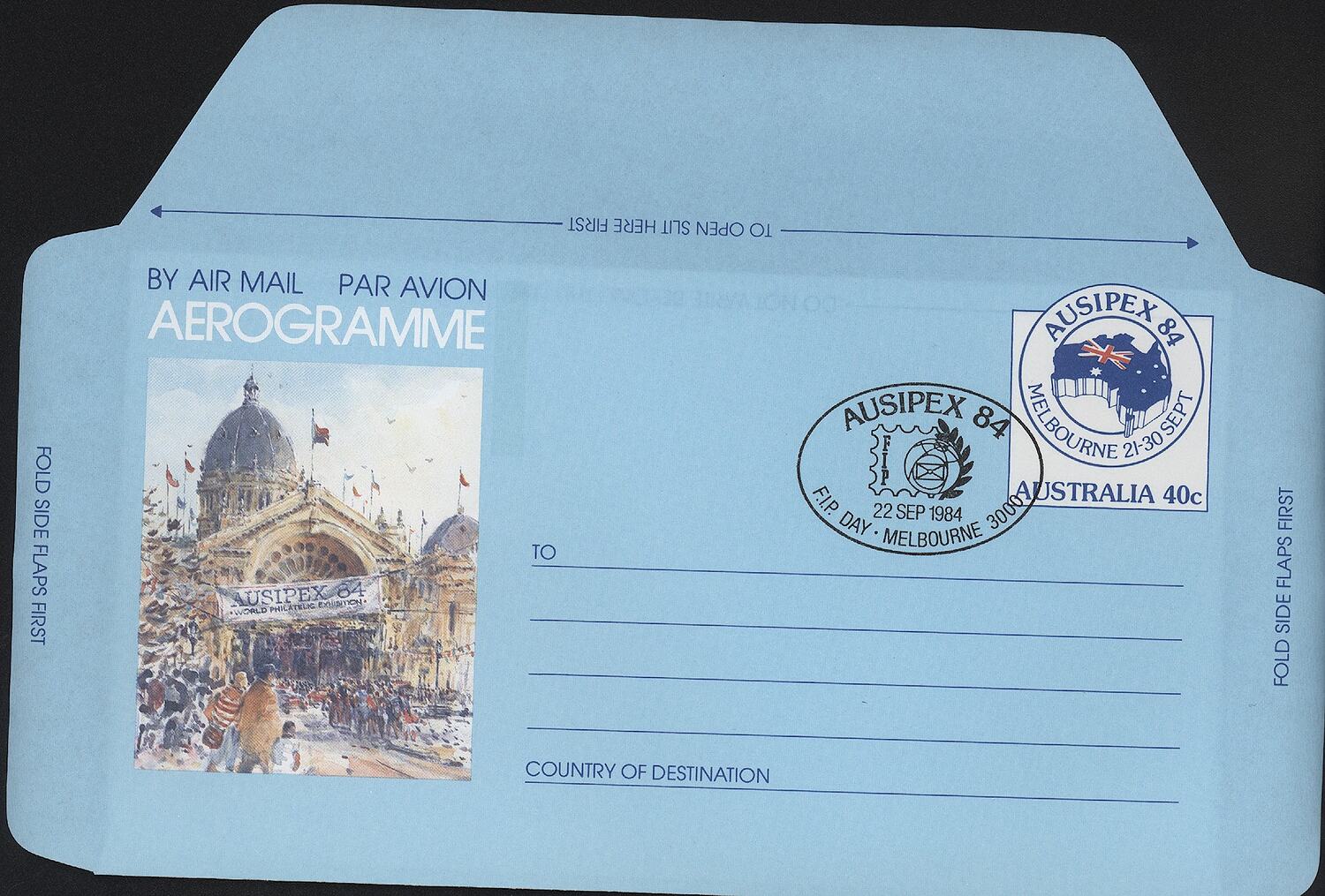 Aerogramme - Ausipex 84, FIP Day, 40 Cents, Australia, 22 Sep 1984