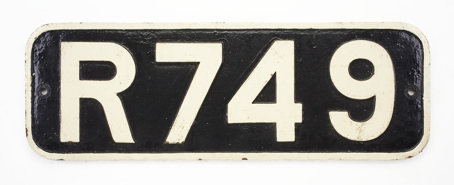 Locomotive Number Plate - Victorian Railways, R Class, 1951-1953