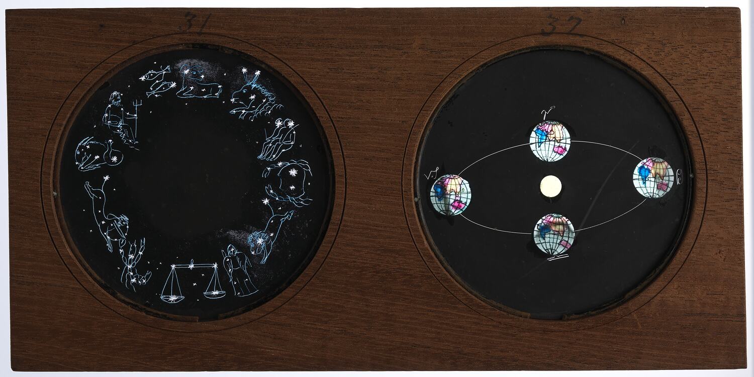 Lantern Slide - Astronomical, Multiple Slide, 'The Zodiac' & 'The ...