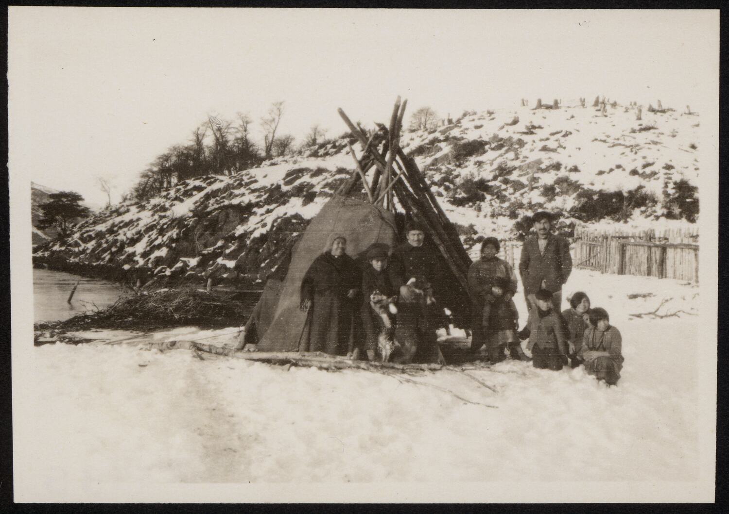 Photograph. Yaghan. Murray Narrows, Hoste Island, Tierra del Fuego ...