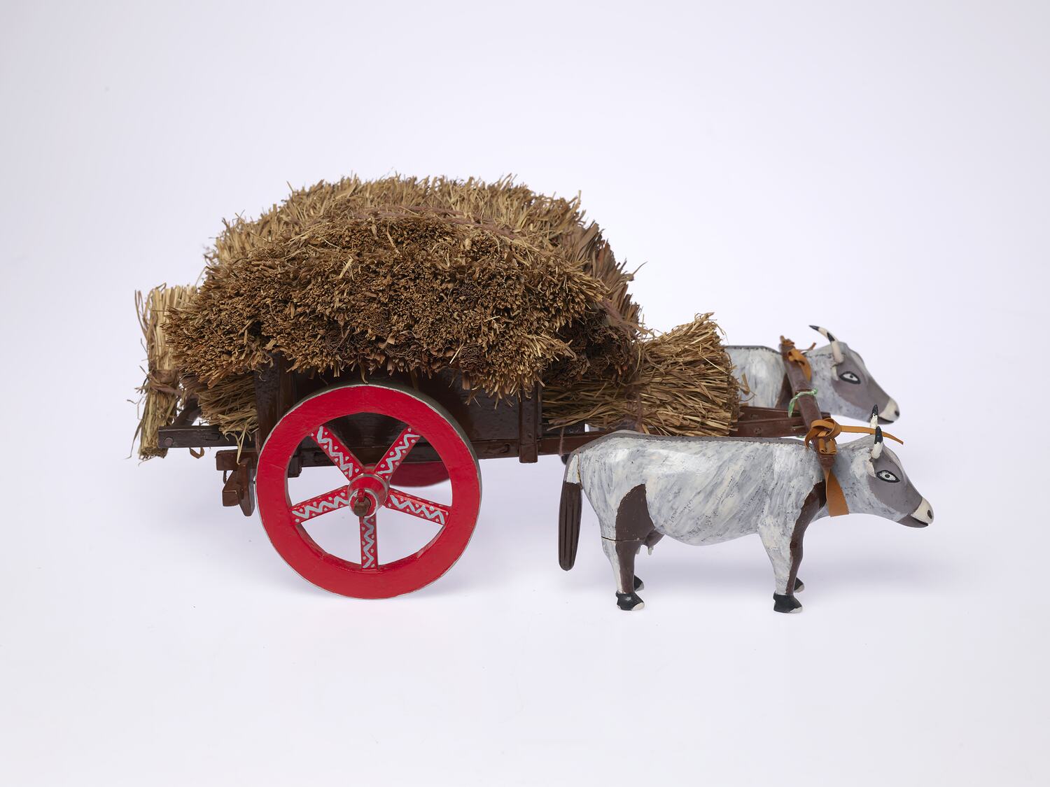 Agricultural Model - Hay Wagon & Two Bullocks, Domenico Annetta, Melbourne, circa 1994