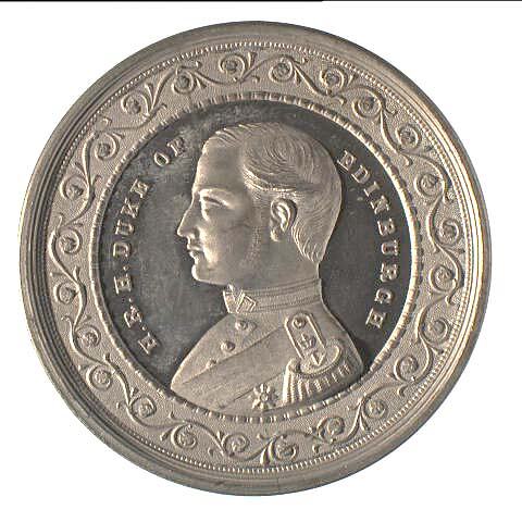 Medal - Royal Visit of Prince Alfred to Australia, Victoria, Australia ...