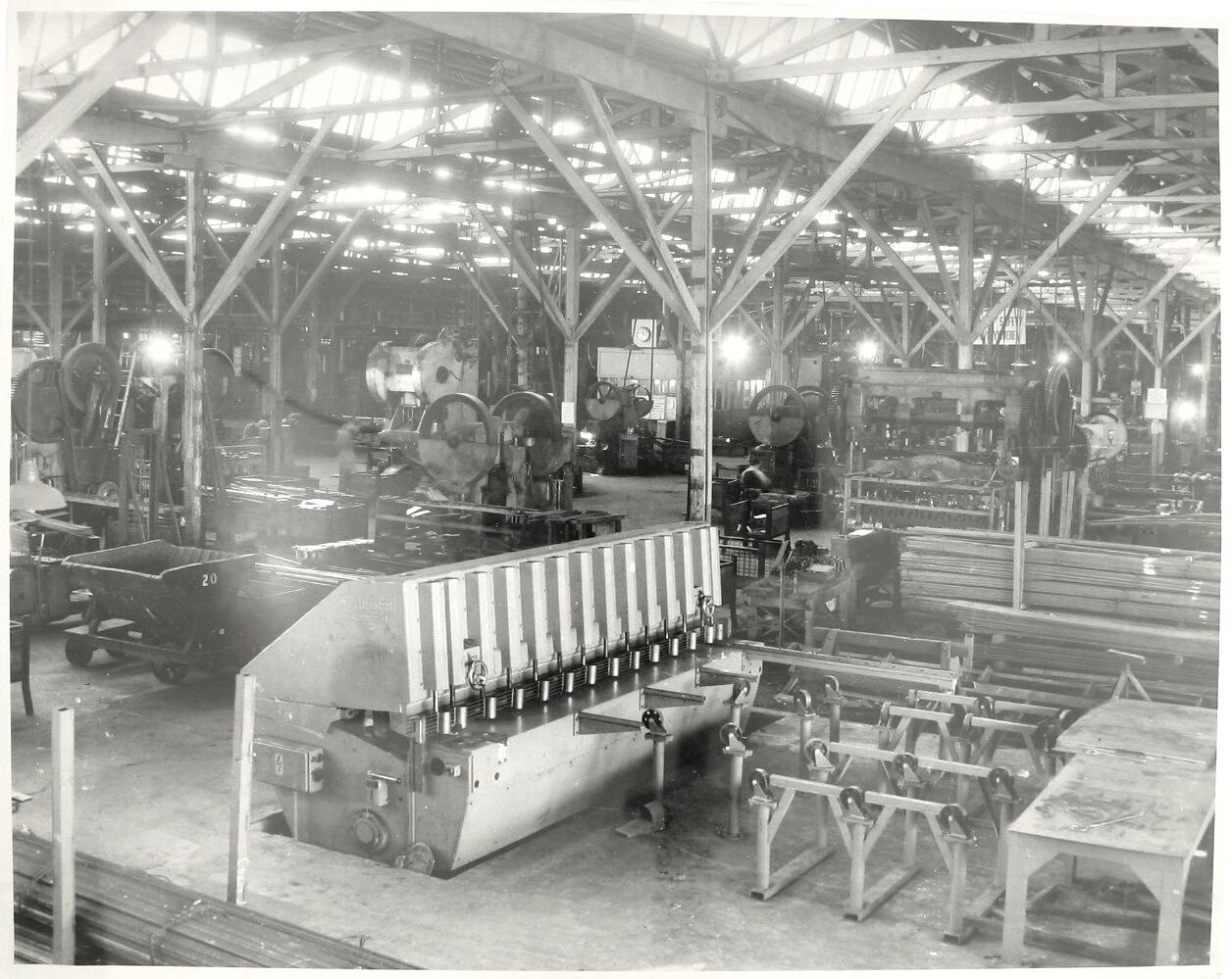Photograph - H.V McKay Massey Harris, Factory Interior with Guillotine ...