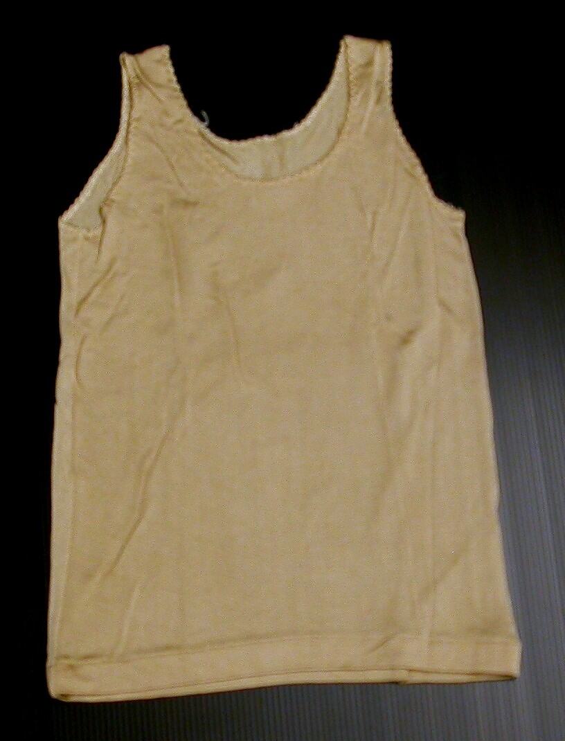Singlet - Child's, Bonds, Light Brown Rayon, 1930-1949