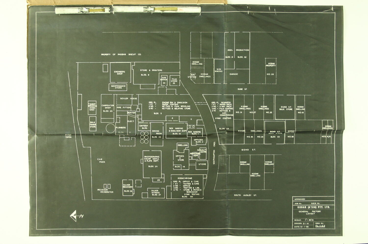 Site Plan - Kodak Archive, 3/1/11, 'General Factory Layout', Abbotsford ...
