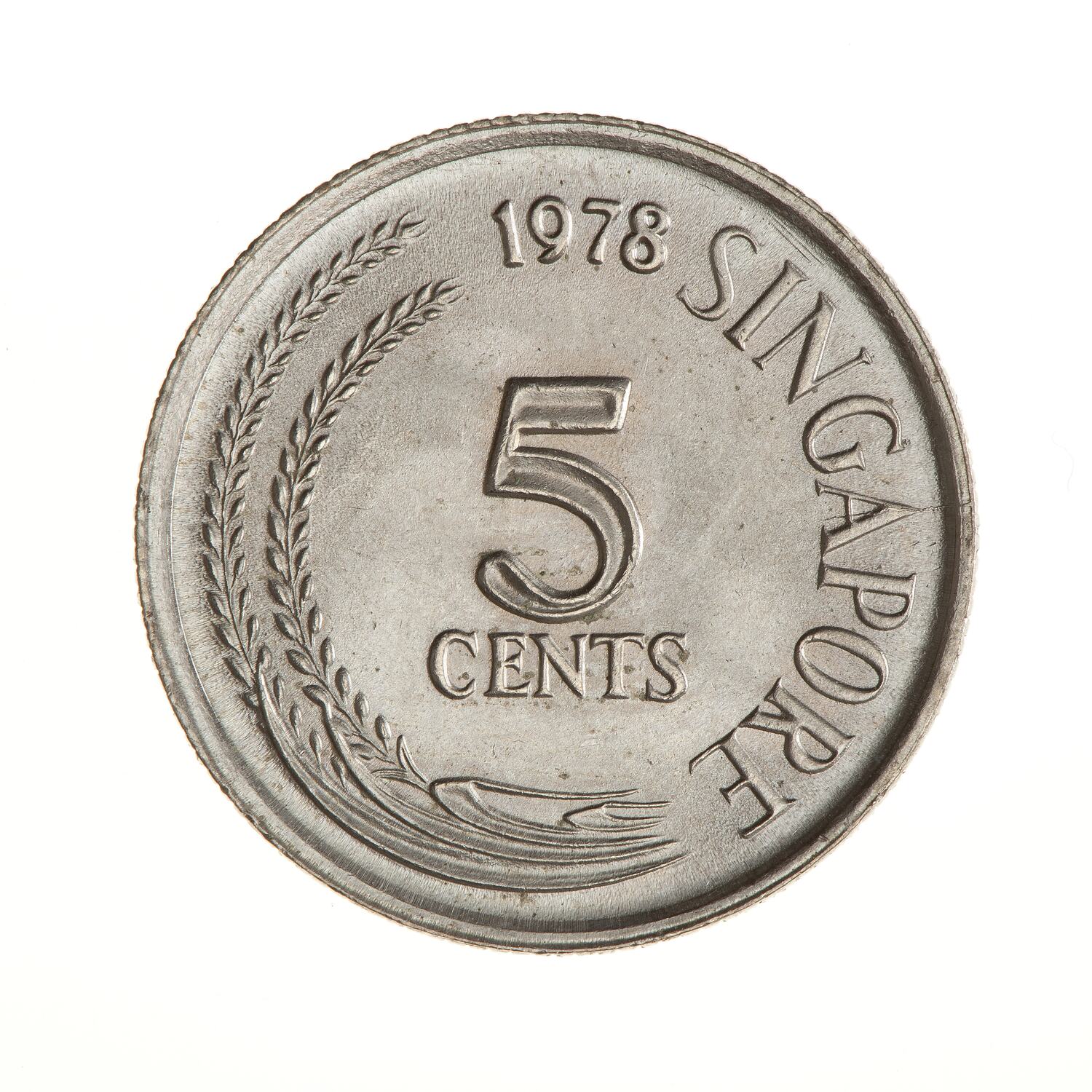 Coin 5 Cents Singapore 1978 Coin 5 Cents Singapore 1978