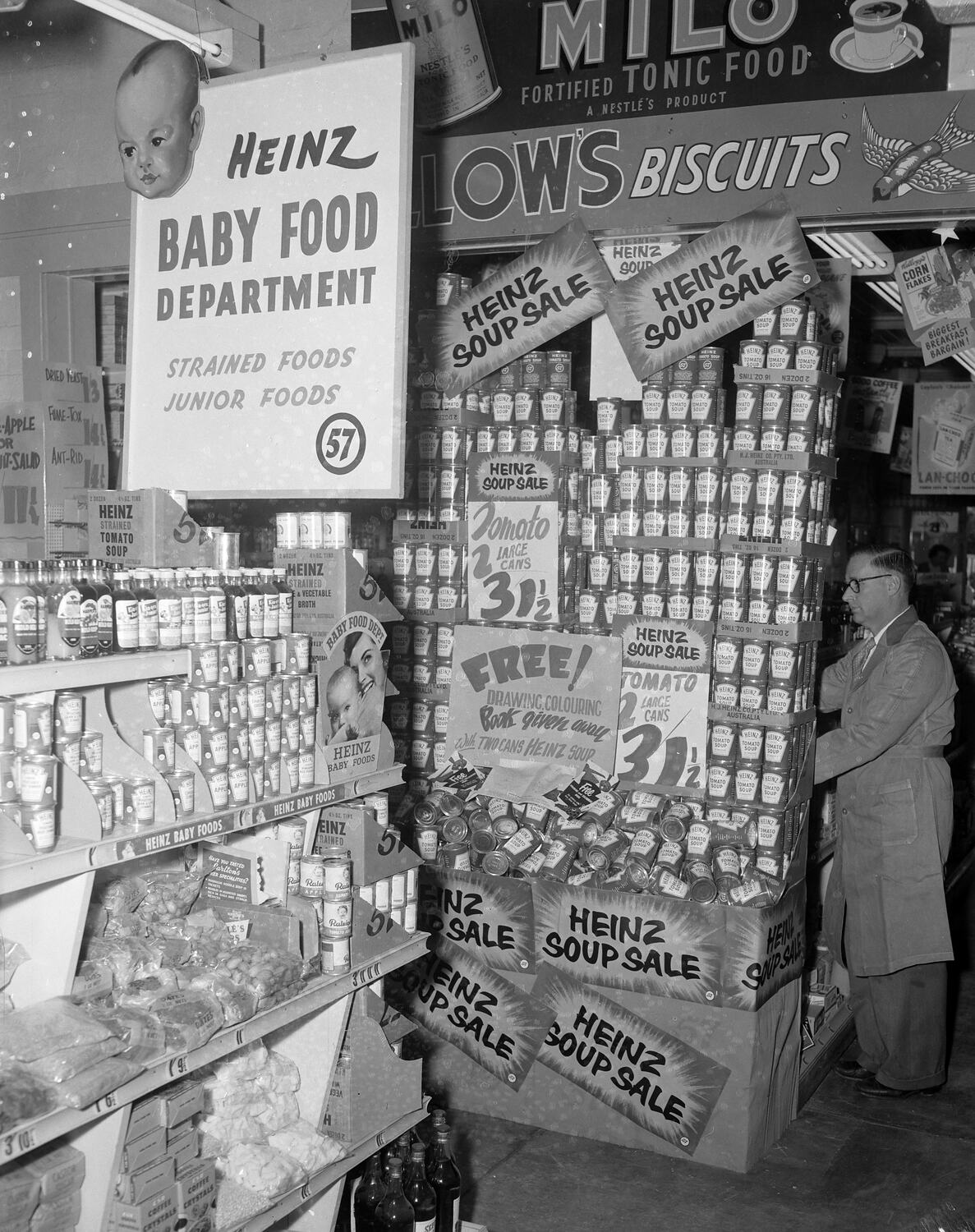 Negative H J Heinz Co Pty Ltd Supermarket Display Thornbury Negative H J Heinz Co Pty Ltd Supermarket Display Thornbury