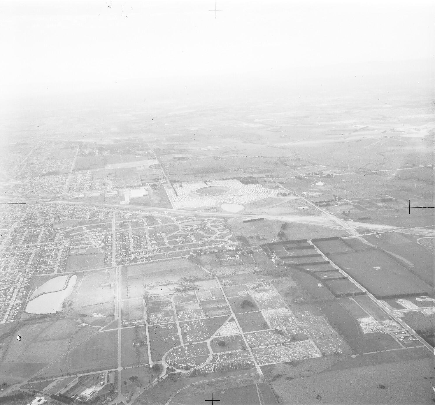 Negative - Aerial View of Mulgrave & Surrounding Area, Victoria, 1972
