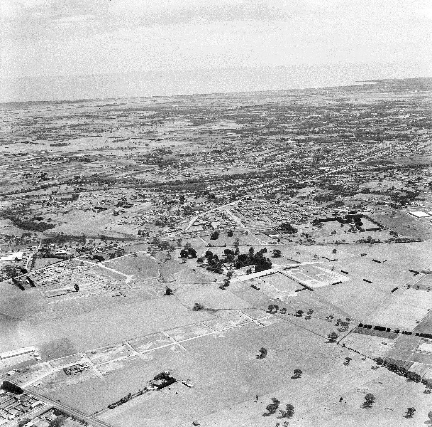 Negative - Aerial View of Noble Park & Springvale, Victoria, circa 1956