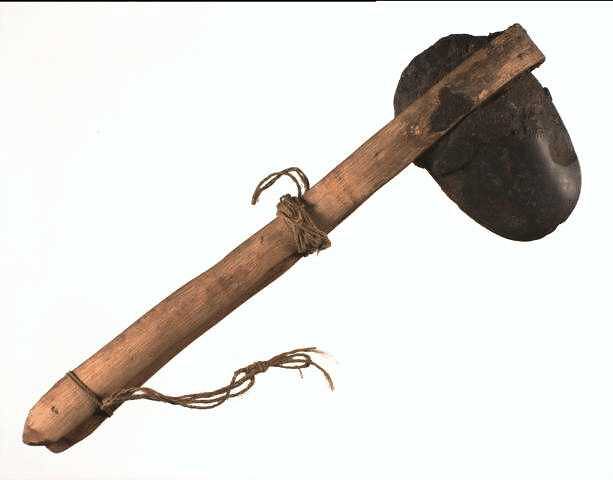 Axe, hafted. Brisbane River, East, Queensland, Australia. 1888