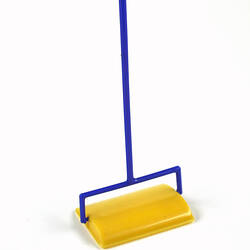 Toy Carpet Sweeper - Blue & Yellow, Plastic, McArthur Family Doll's ...
