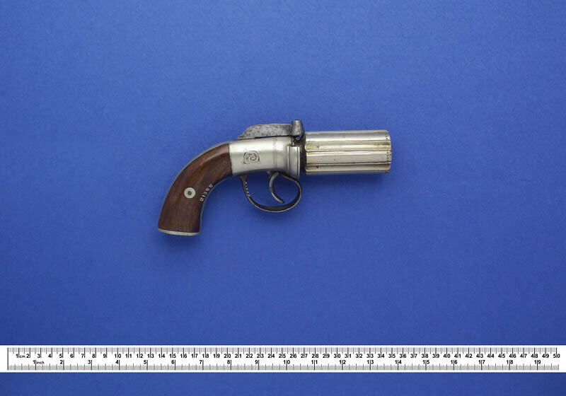Revolver - Pepperbox, Collins, Birmingham, circa 1845