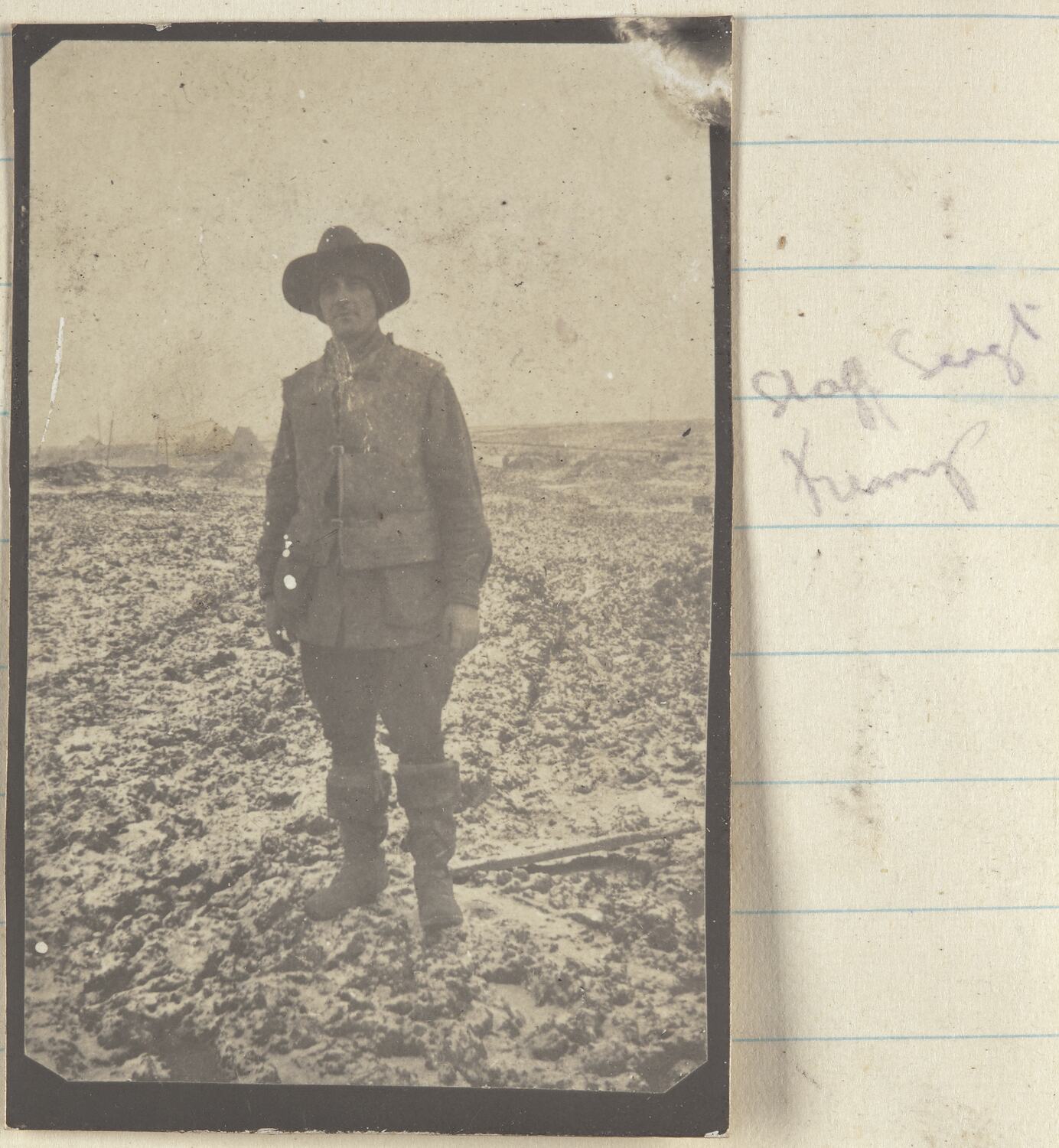 Photograph - Staff Sergeant Kemp, Somme, France, Sergeant John Lord ...