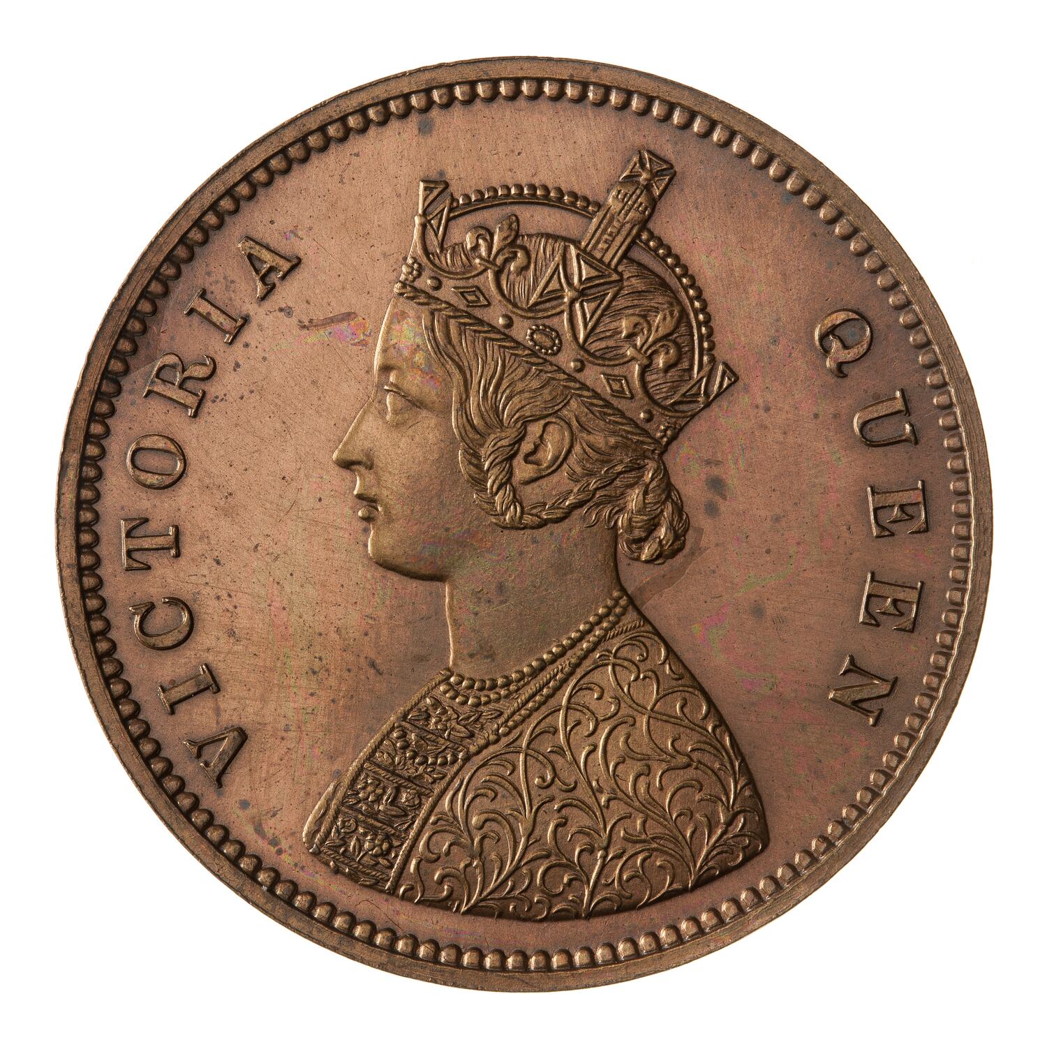 Proof Coin - 1/2 Anna, India, 1862
