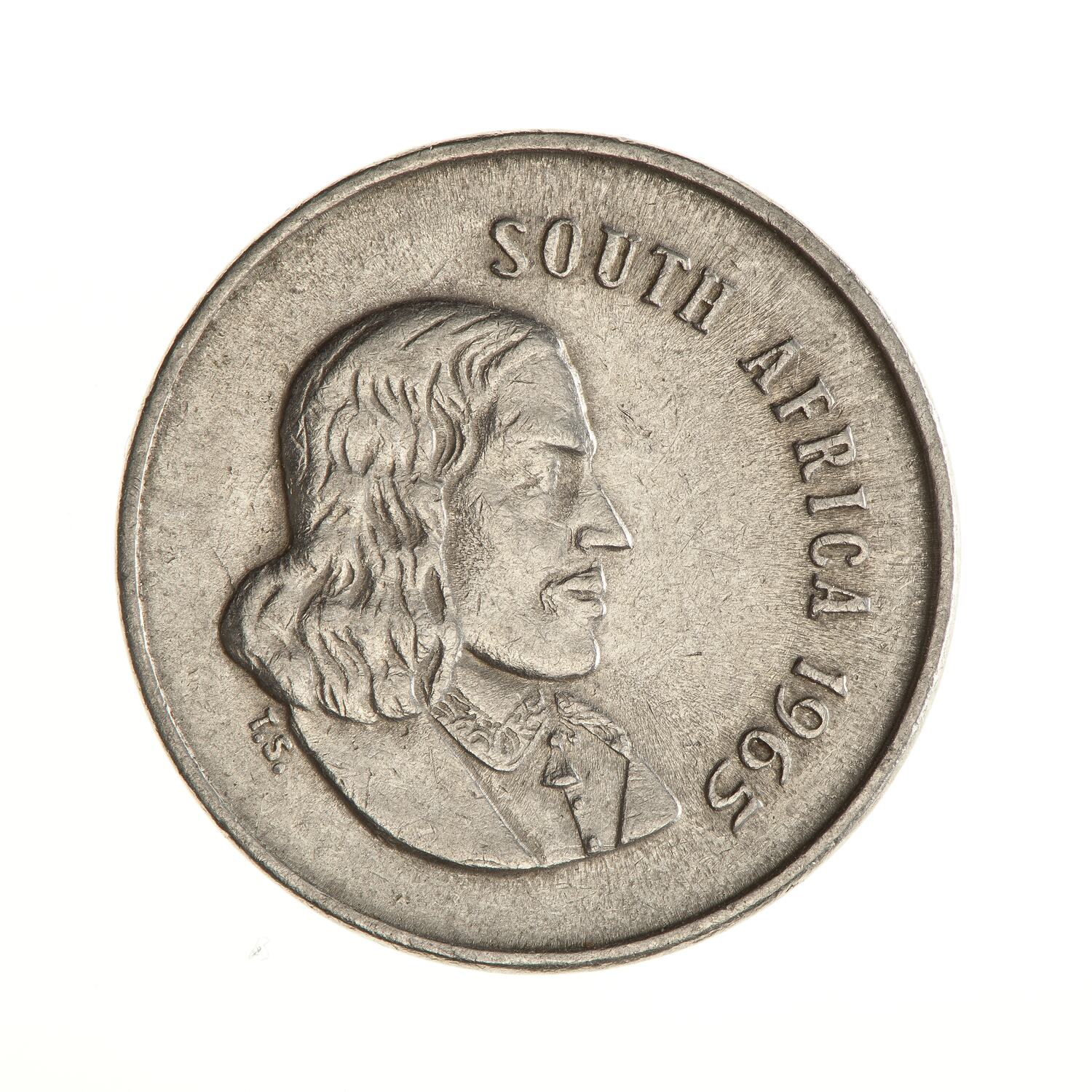 Coin - 5 Cents, South Africa, 1965