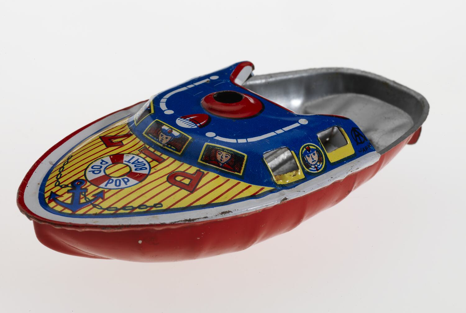 Toy Speedboat - Pop Pop Boat, Metal, circa 1950s