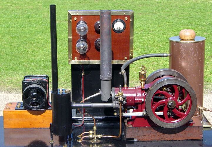 Gas Engine - Stuart Turner, Single-Cylinder Horizontal, Hot-Tube ...