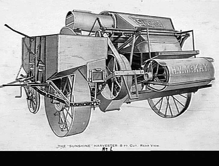 Photograph - Sunshine Harvester Works, Sunshine Harvester on Display ...