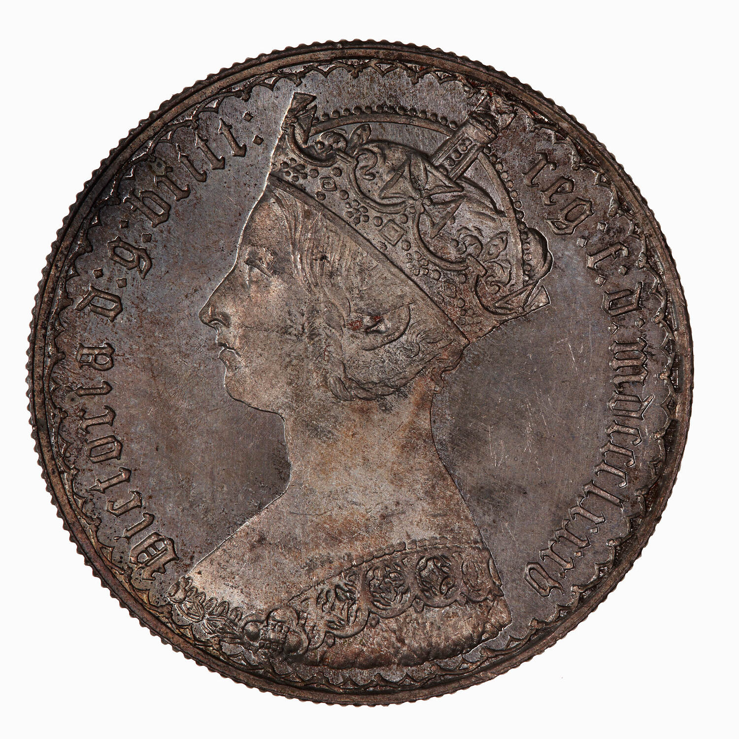 Coin - Florin, Queen Victoria, Great Britain, 1885