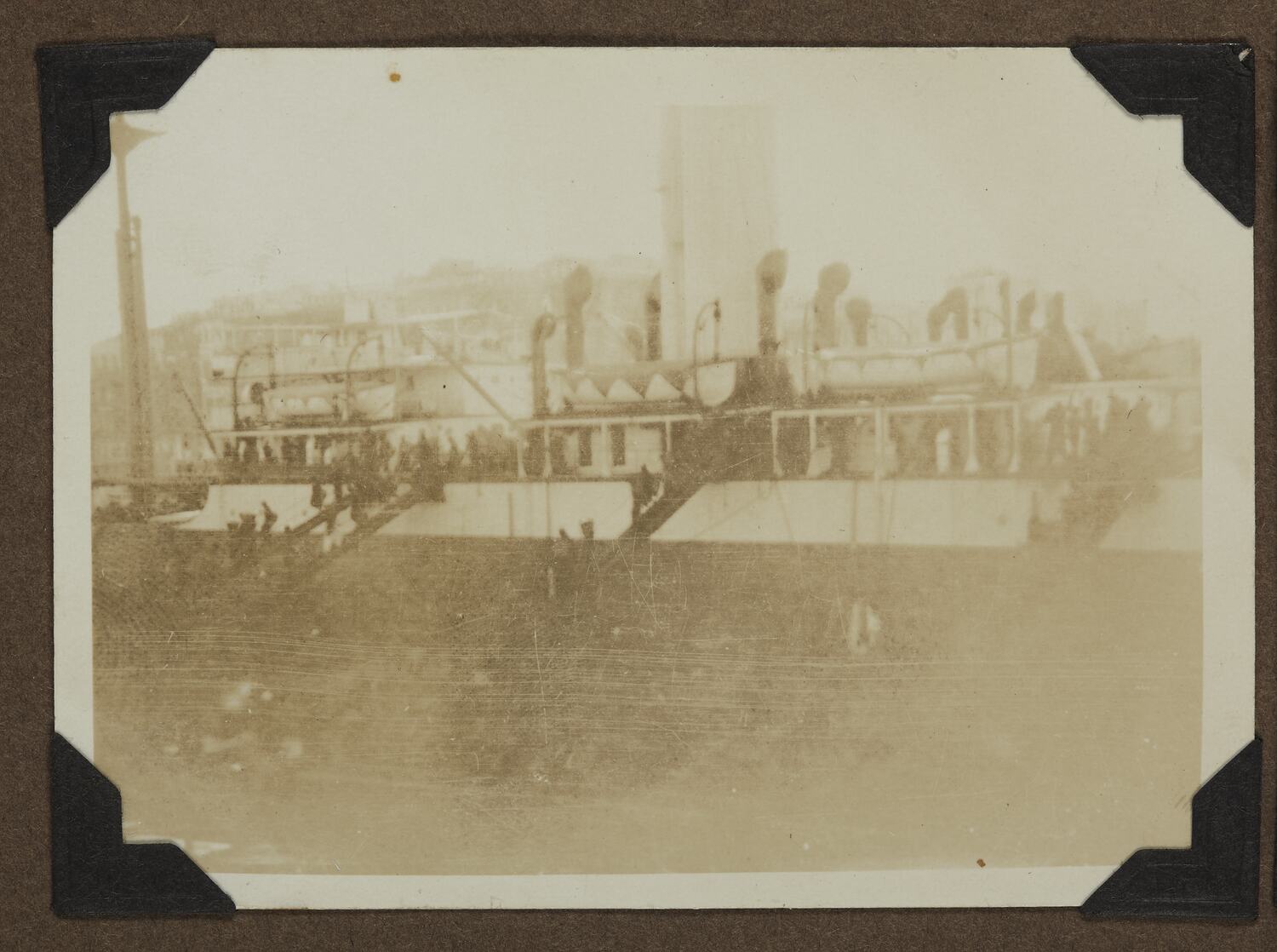 Photograph - Passengers disembarking from Ship, 1928