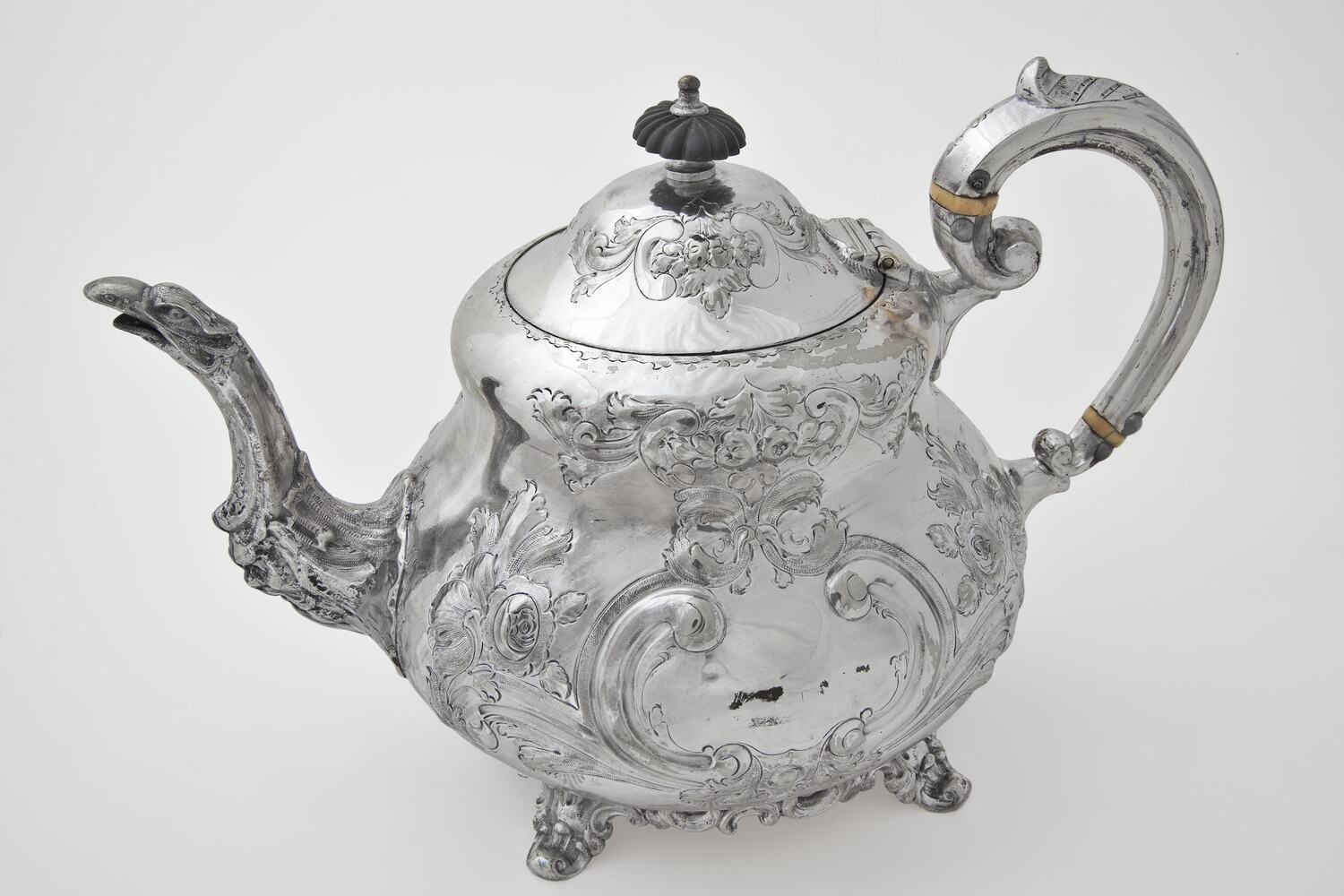 Teapot - Silver, Trophy, Miss Newcomb, 1857