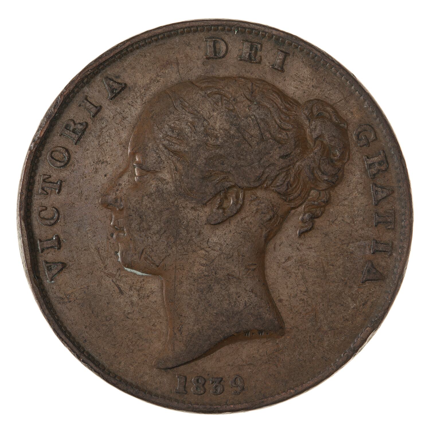 Coin - 1 Penny, Isle of Man, 1839