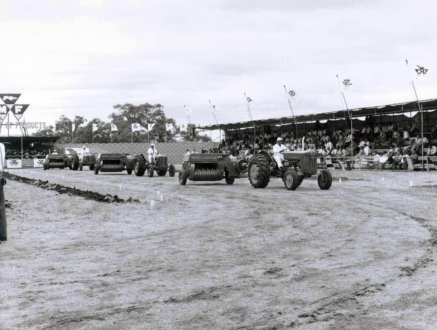 Photograph - Massey Ferguson, MF65 Tractors and Hay Balers, Melton ...