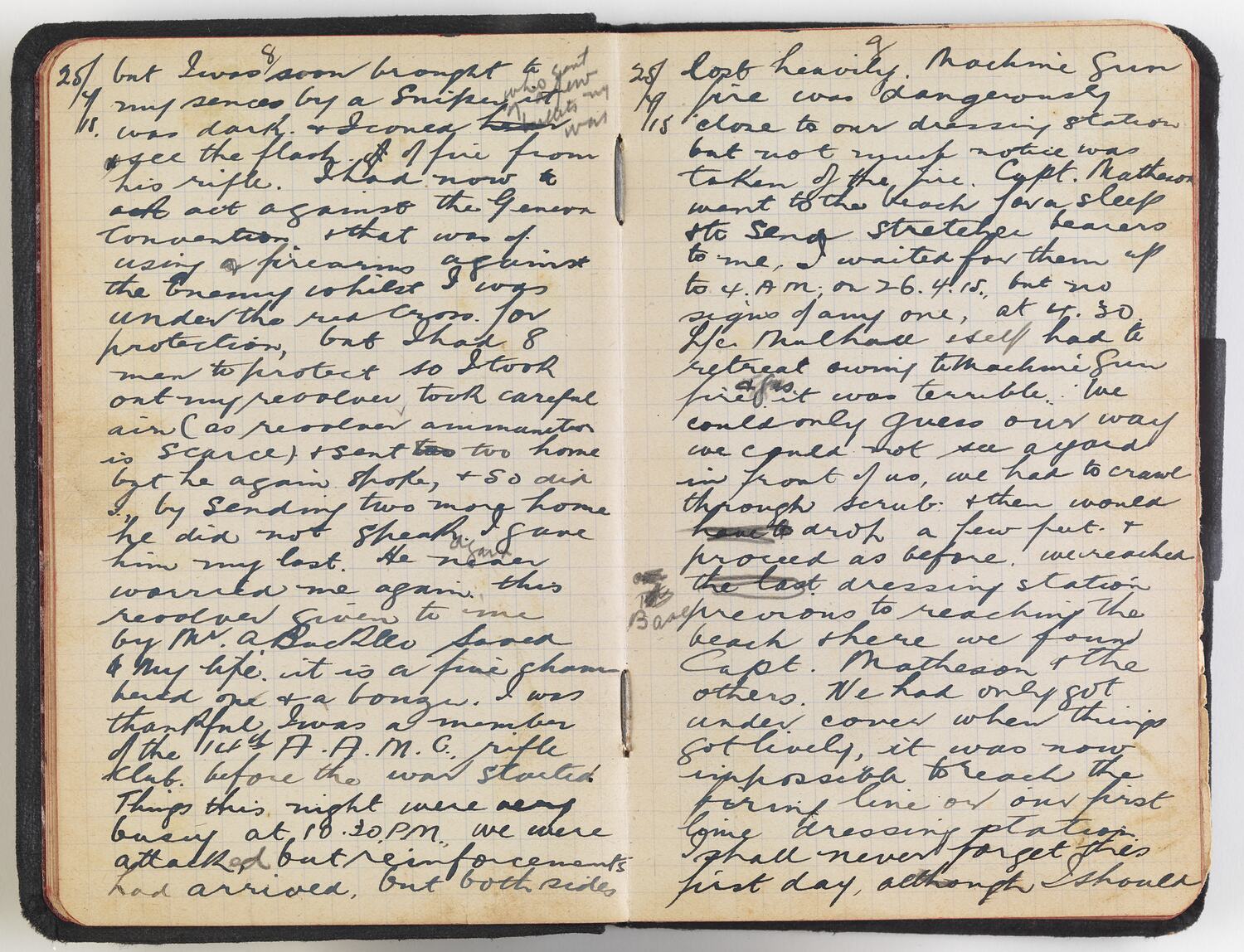 Diary - Corporal S.W. Siddeley, World War I, Oct 1914-Sep 1915