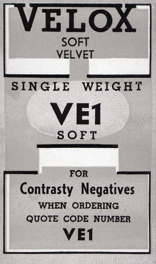 Label - Photographic Paper, Kodak Australasia Pty Ltd, 'Velox Soft ...