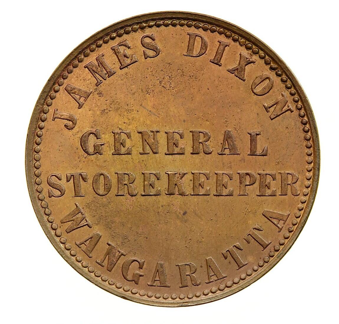 James Dixon, General Store Keeper, Wangaratta, Victoria