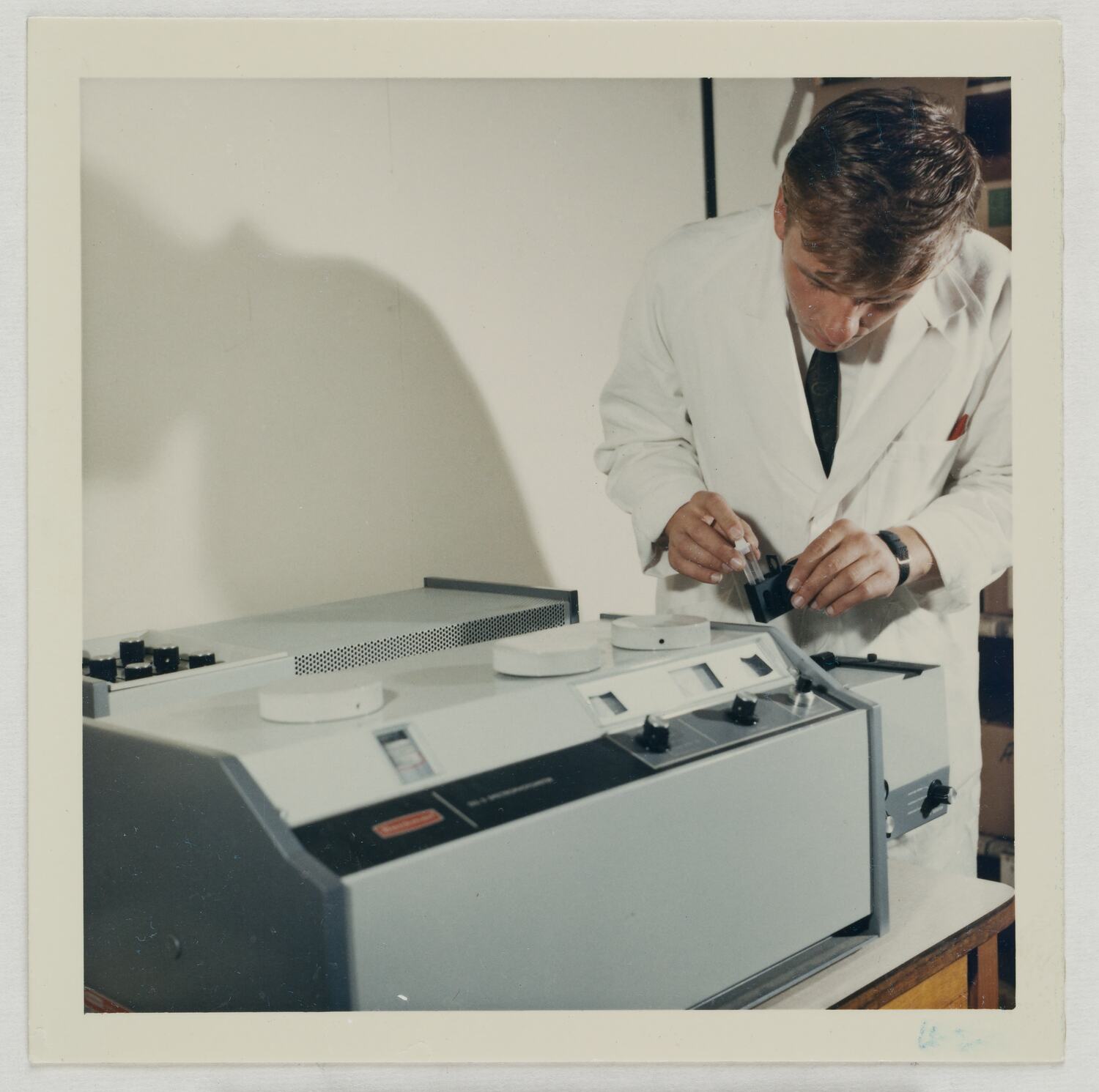 Photograph - Worker Measuring Chemicals on Spectrophotometer, Kodak ...